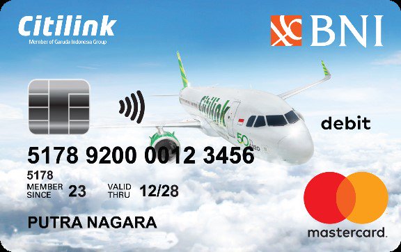 BNI Citilink Debit Card | BNI