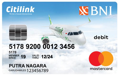 BNI Citilink Debit Card | BNI